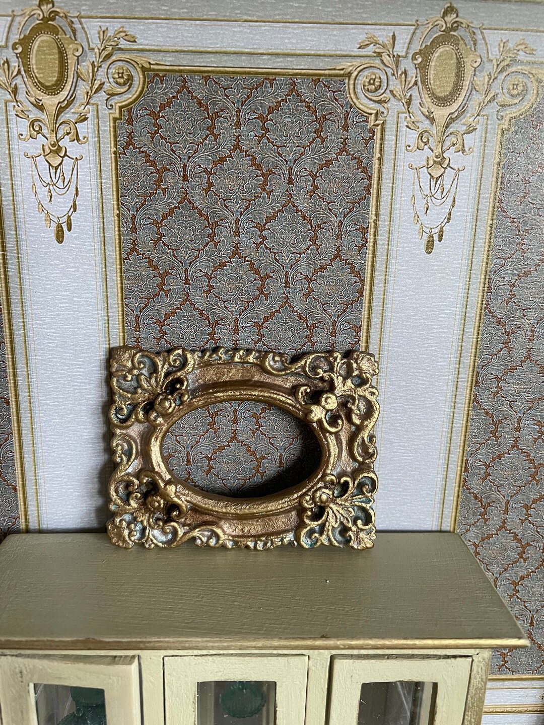Miniature Dollhouse Frame - Hand Painted-picture Frame - Mirror Frame ...
