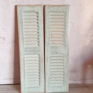 Shabby Shutter. Miniature Scale 1/12 Wooden .doll House Decoration ...