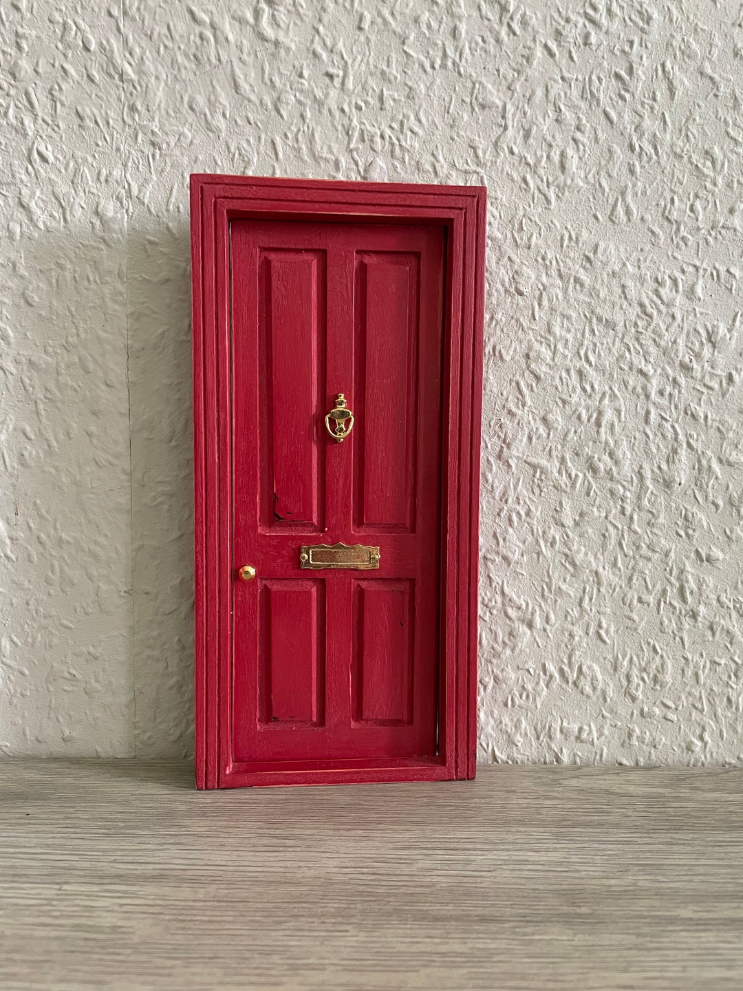 Dollhouse Furniture Miniature Door , Hand Painted , 1:12 Scale ...
