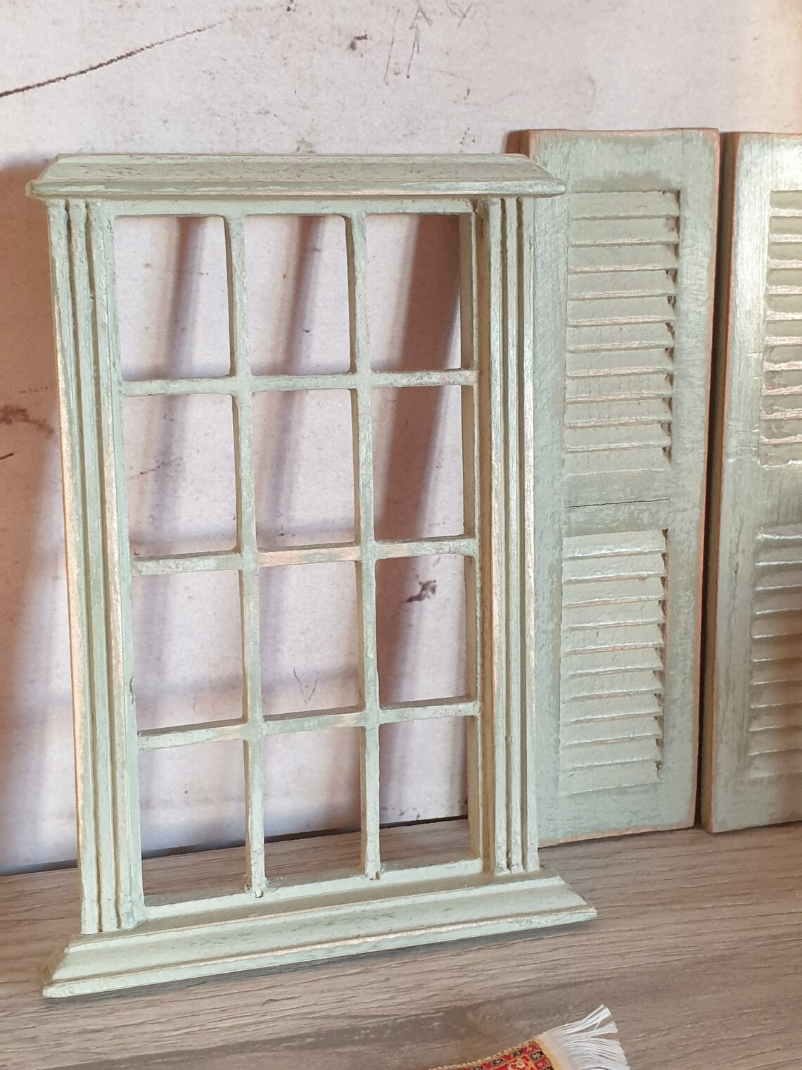 Shabby Shutter. Miniature Scale 1/12 Wooden .doll House - Etsy