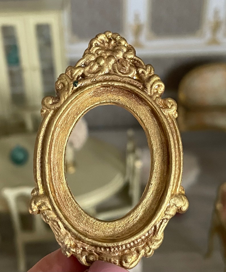 Miniature RICH GOLD Frame . Hand Painted - Picture Frame - Mirror Frame ...