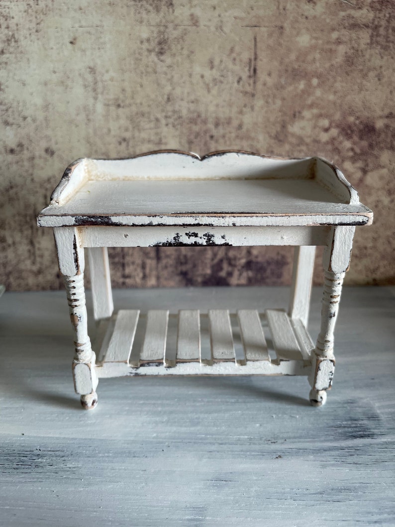 Miniature Garden White Table . 1:12 Scale . Farmhouse - Etsy