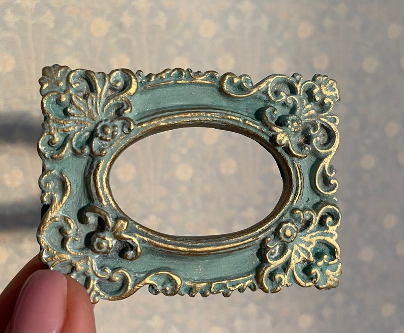 Hand Painted Miniature Dollhouse Picture Frame - 1:12 Scale - Etsy