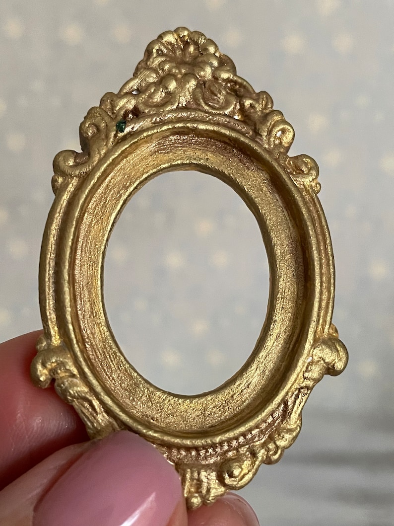 Miniature RICH GOLD Frame . Hand Painted - Picture Frame - Mirror Frame ...