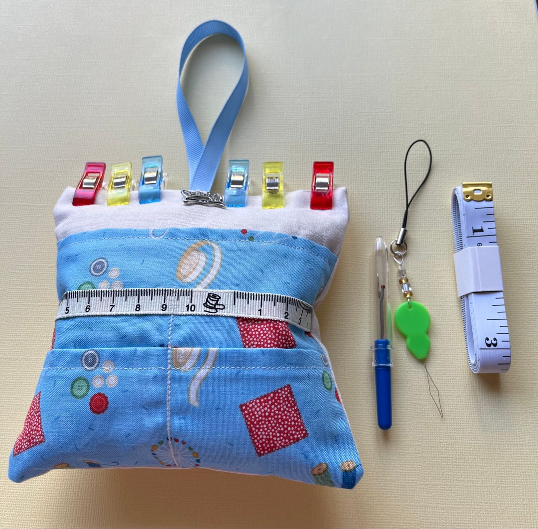 SEWING KIT: Hanging, Pocket Pin Cushion With Tape, Clips, Needle ...