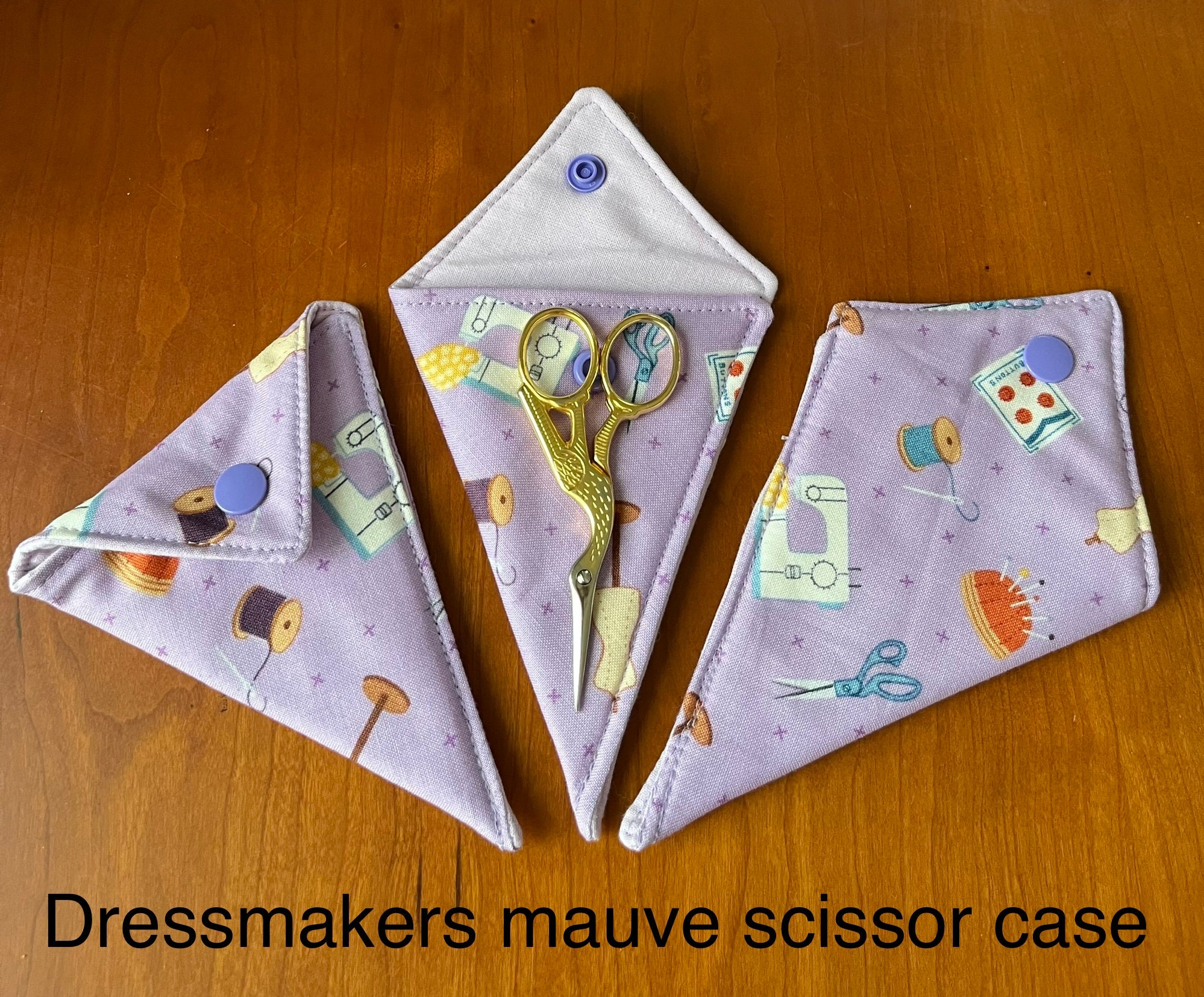 Scissor Case/ Scissor Keeper: Padded, Fabric Case for Small, Embroidery ...