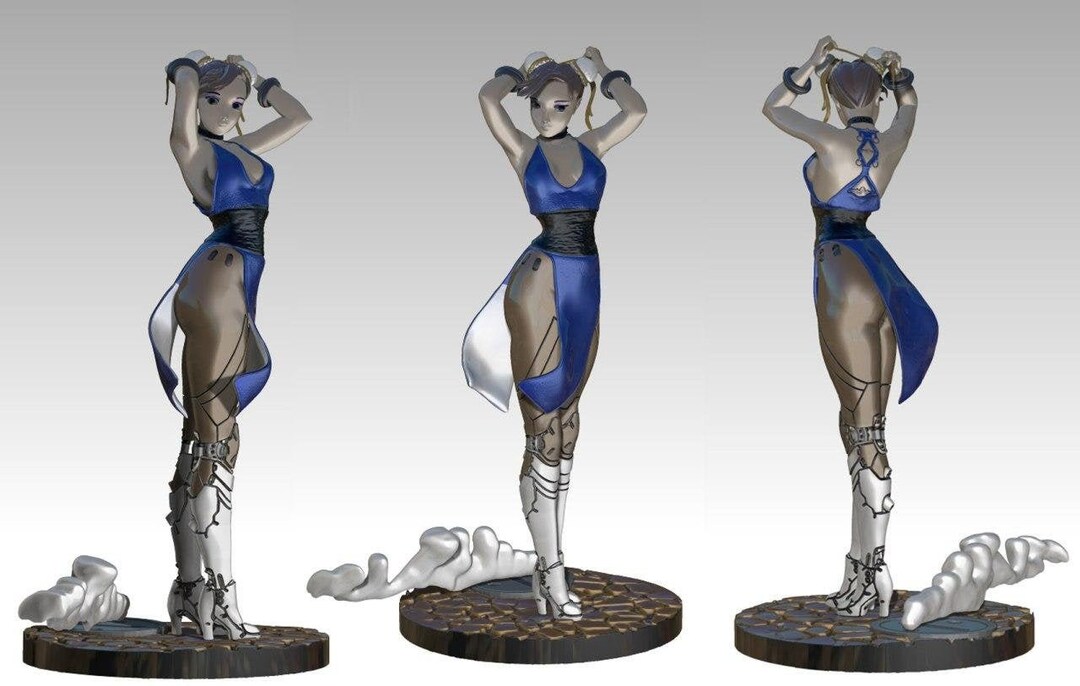 Sexy Kungfu Girl Stl File For 3d Printing Nsfw Etsy