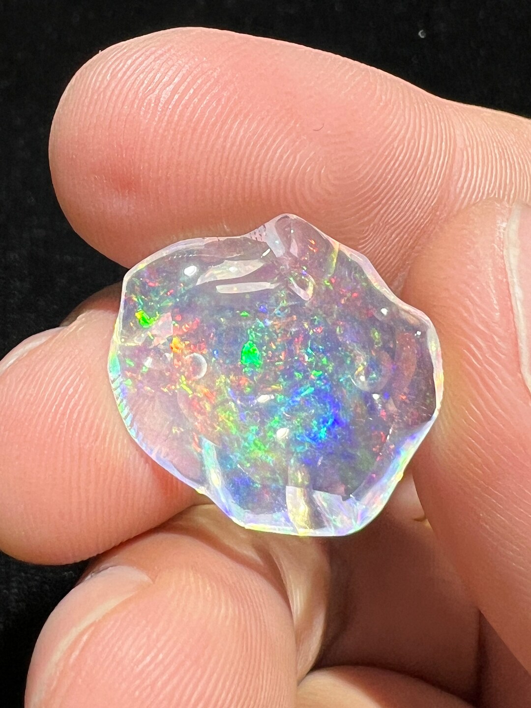Amazing Water Opal With Its Beautiful Sparkles AAA Quality Weight 10.65 ...