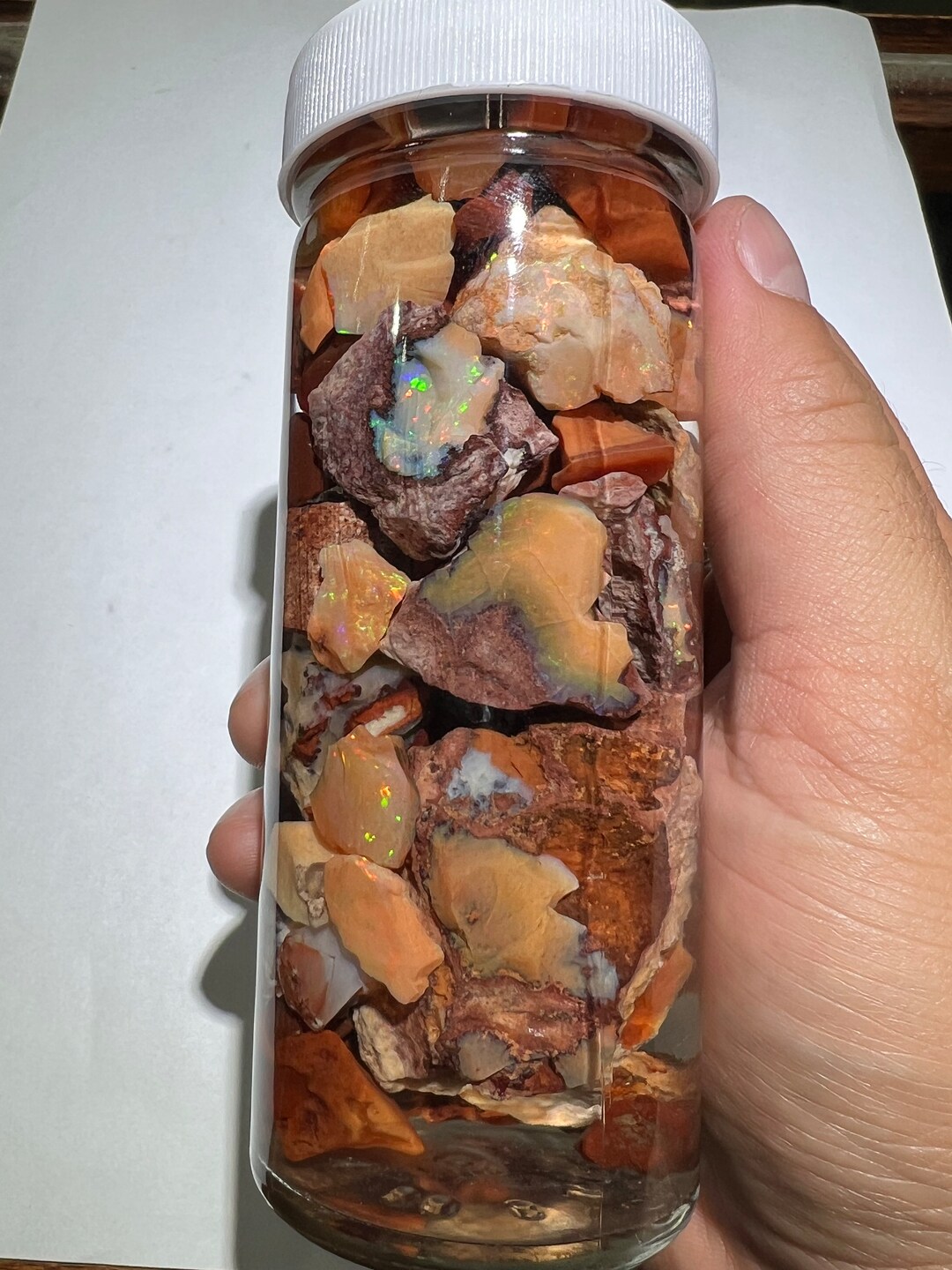 Amazing Matrix Fire Opal Matrix Jar - Etsy