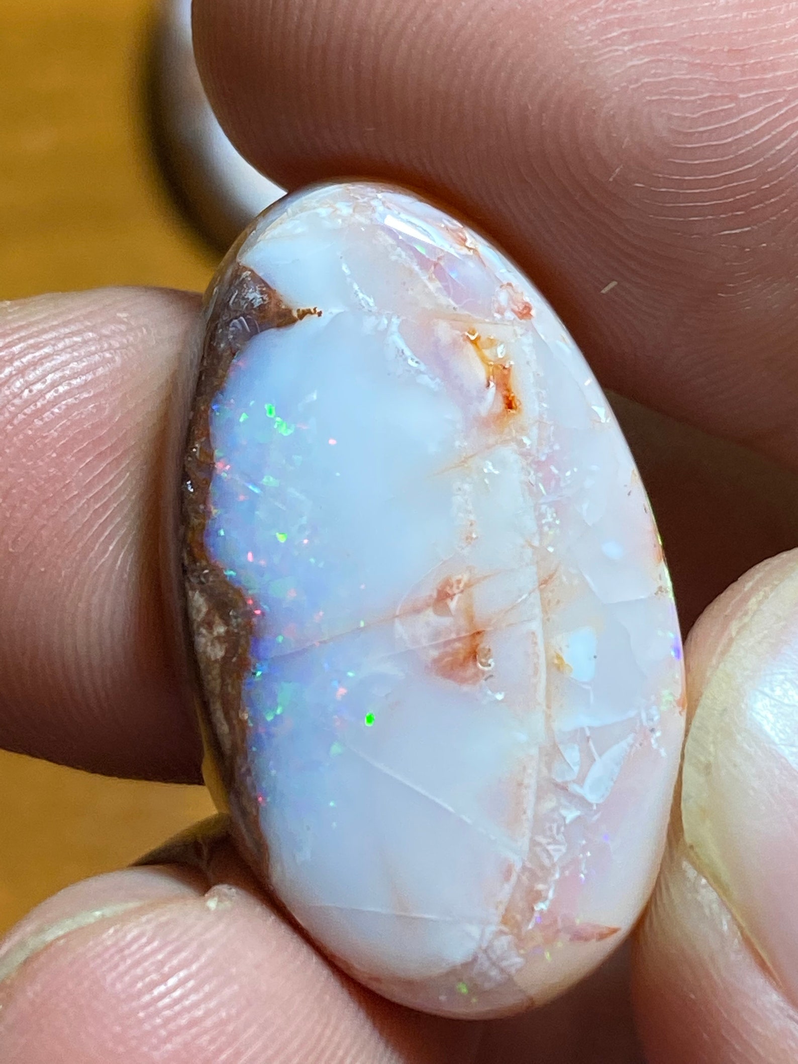 Amazing Magic Pink Fire Opal on Matrix With Its Dazzling - Etsy UK