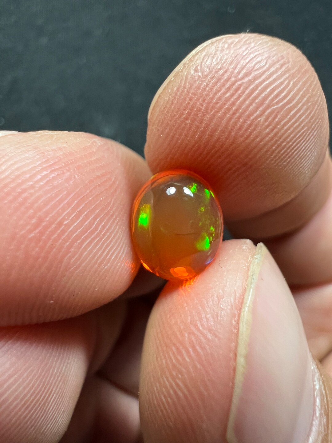Amazing Fire Opal With Its Beautiful Sparkles and Rutile Inlays AAA ...