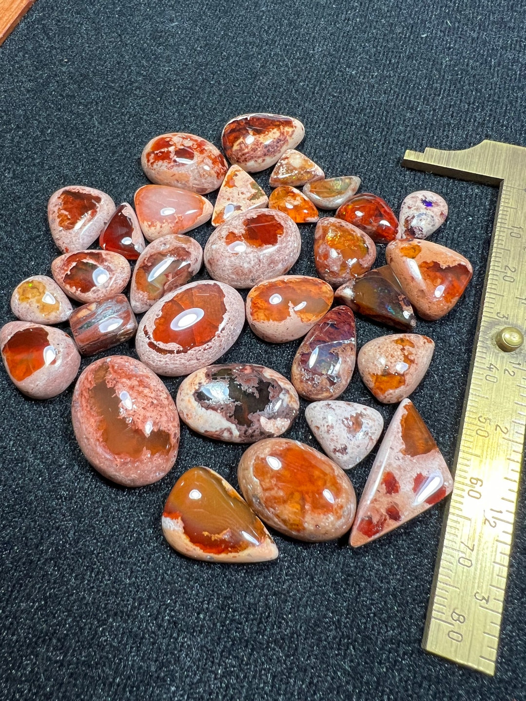 Amazing Lot of Fire Opals on Matrix 30 Pieces - Etsy