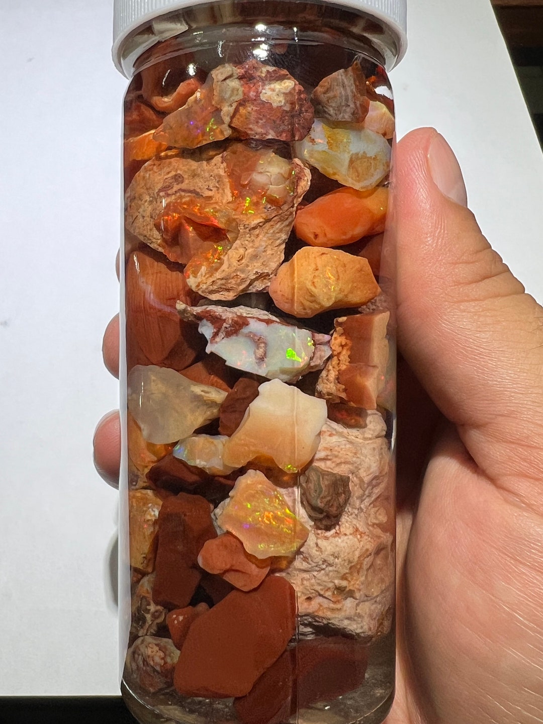 Amazing Matrix Fire Opal Matrix Jar - Etsy
