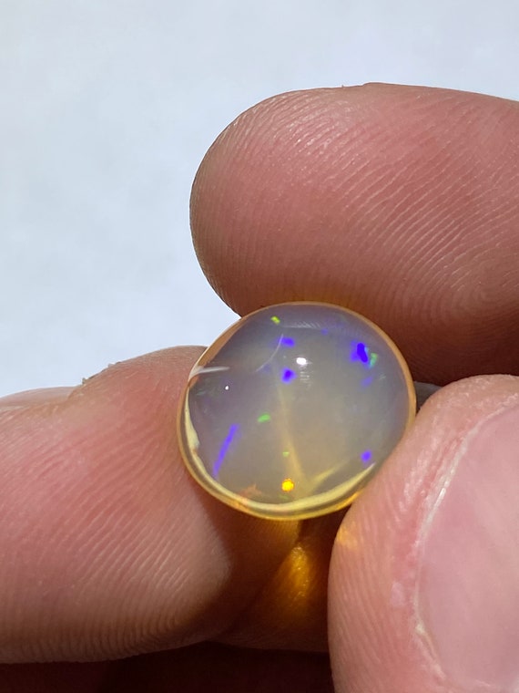 Amazing Fire Opal With Its Beautiful Sparkles Weight 6.80 - Etsy