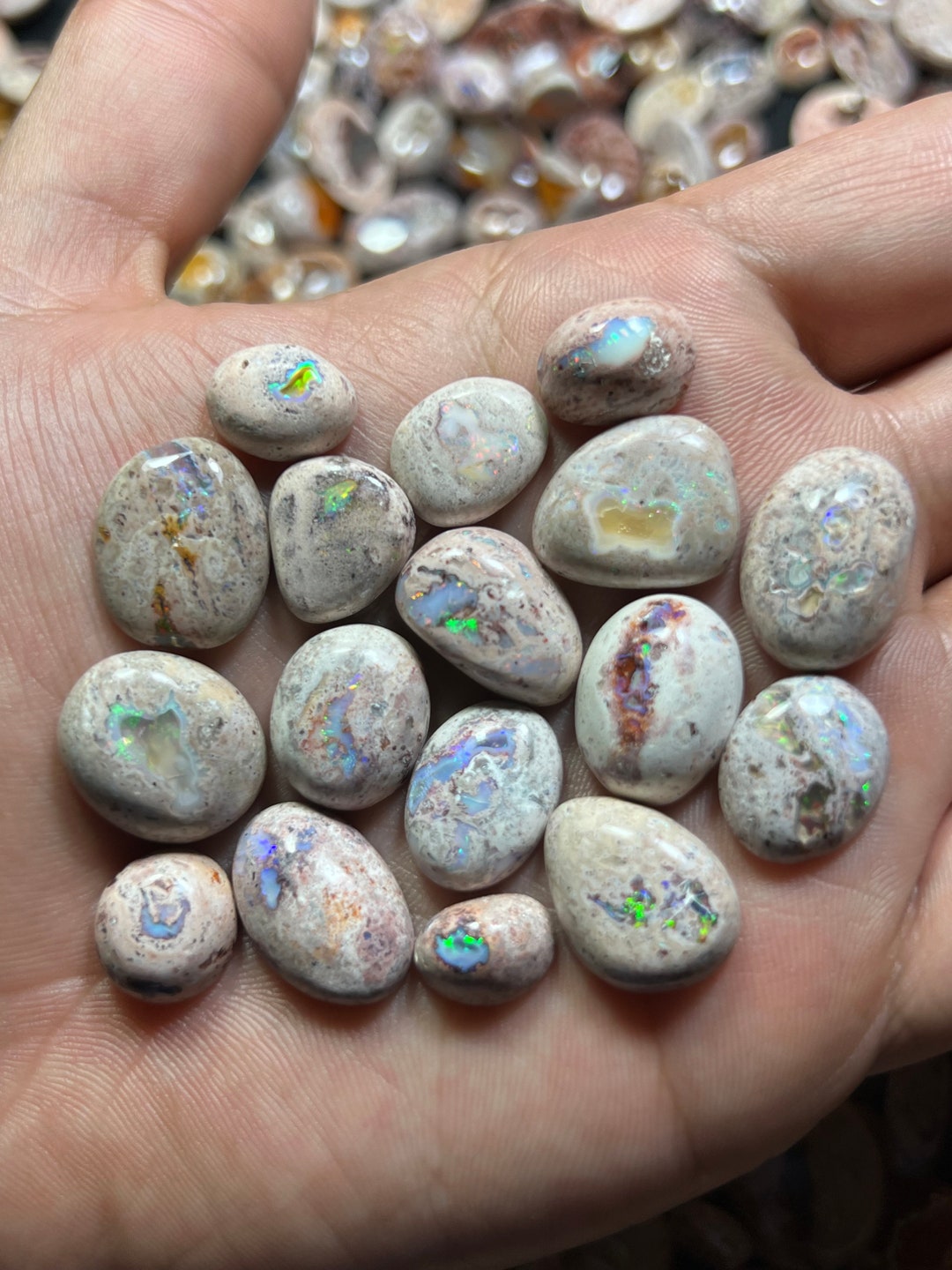 Amazing Lot of Fire Opals in a Matrix With Their Beautiful Sparkles AAA ...