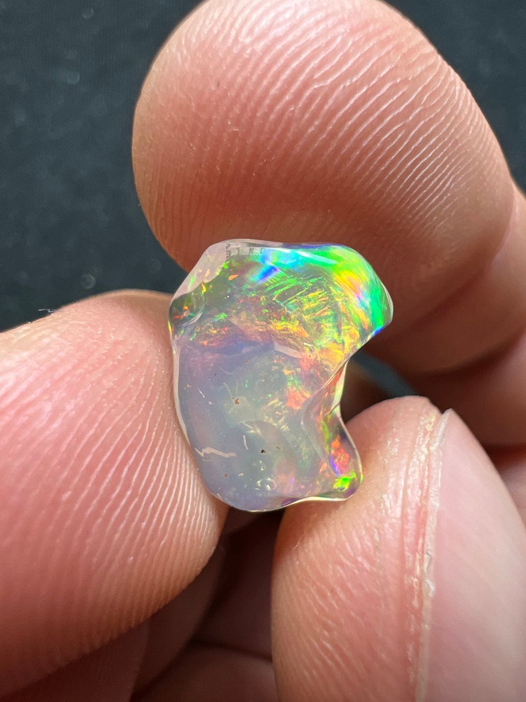 Amazing Water Opal With Its Beautiful Sparkles and Rutile Inlays AAA ...