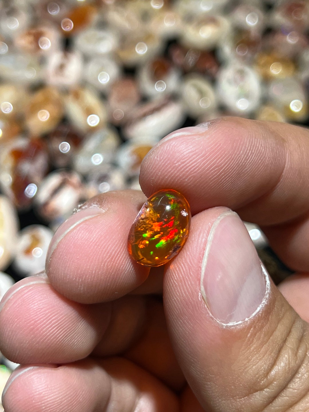 Amazing Fire Opal With Its Beautiful Sparkles and Quarry - Etsy