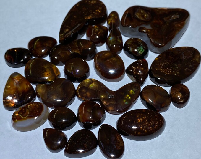 Amazing Batch of Fire Agates With Their Beautiful Sparkles 25 Pieces - Etsy