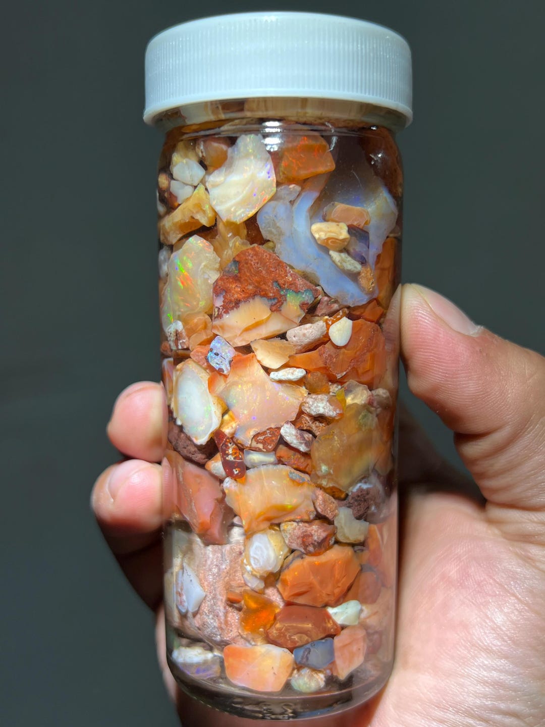 Amazing Matrix Fire Opal Matrix Jar - Etsy
