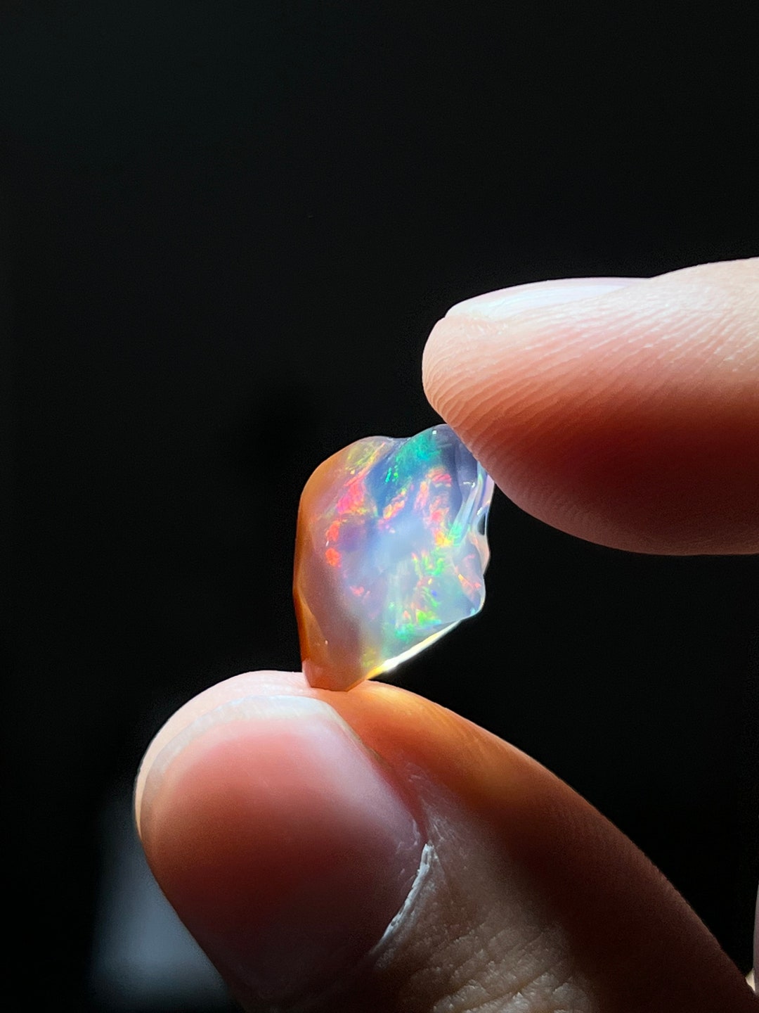 Amazing Fire Opal With Its Two Shades and Beautiful Sparkles AA Quality ...