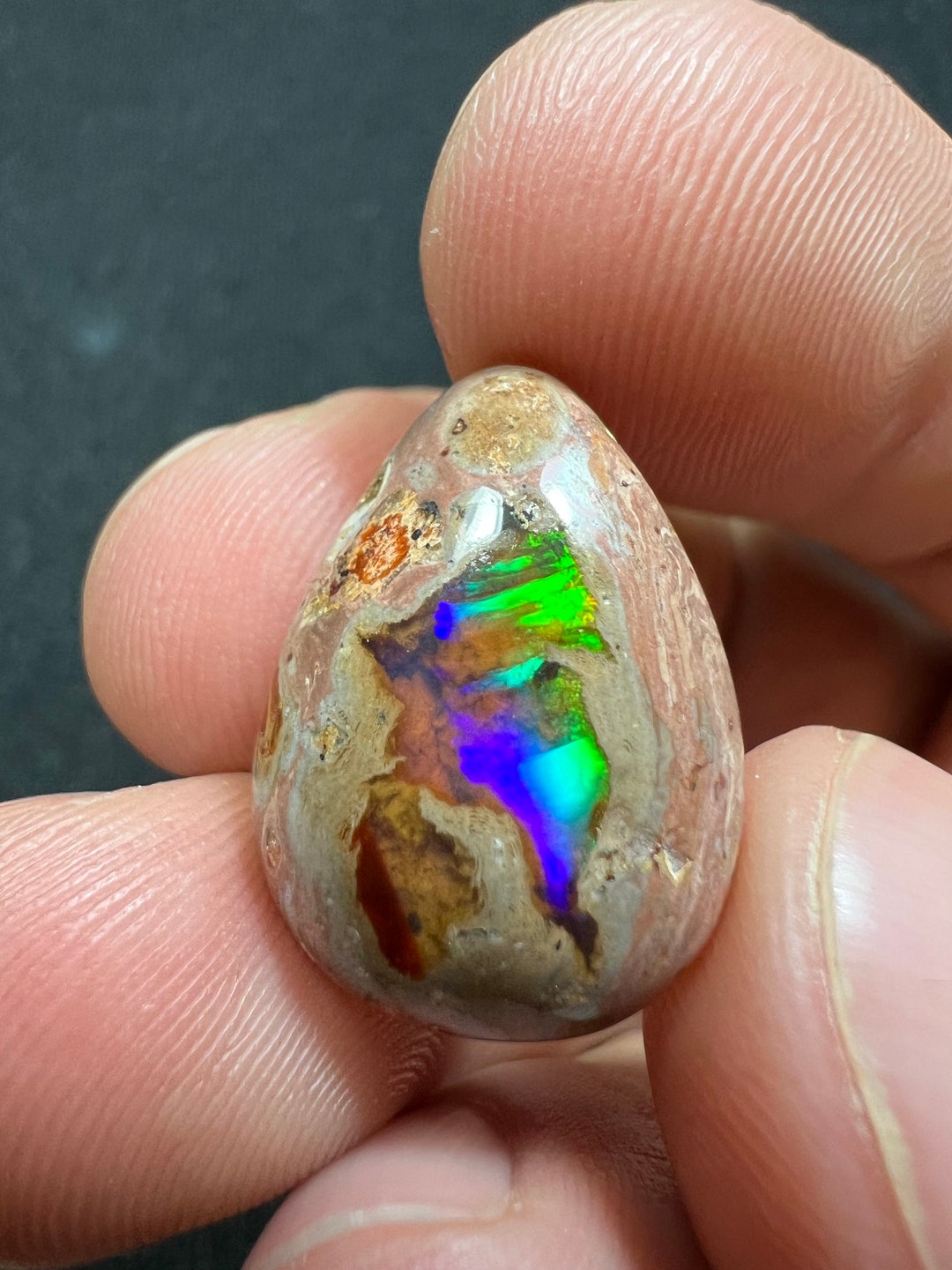 Amazing Fire Opal in Matrix With Its Beautiful Sparkles AAA Quality ...