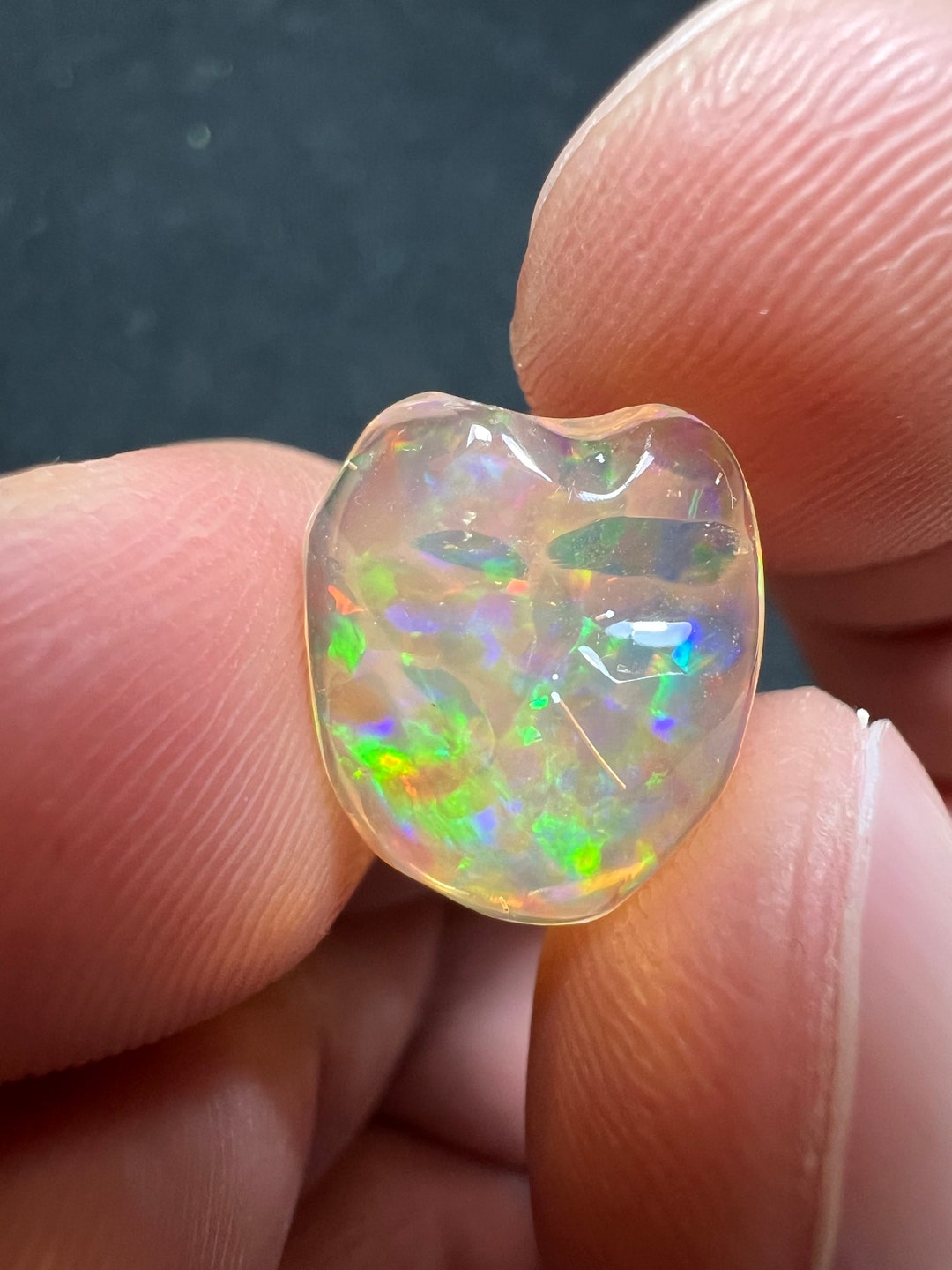 Amazing Fire Opal With Its Beautiful Sparkles AAA Quality Weight 4.30 ...