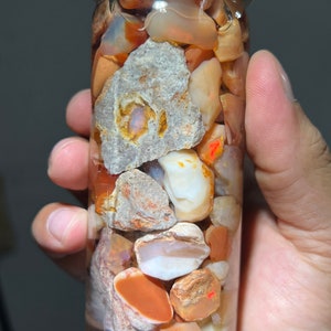 Amazing Matrix Fire Opal Matrix Jar - Etsy