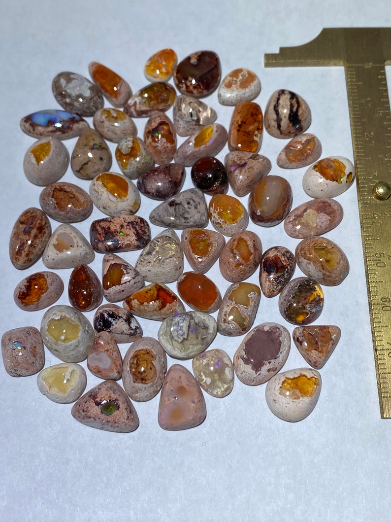 Amazing Fire Opal in Matrix With Its Dazzling Rainbow Sparkles - Etsy