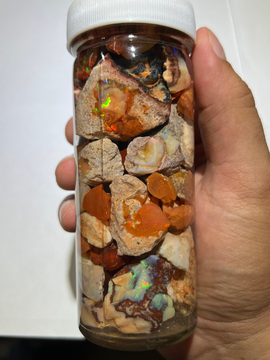 Amazing Matrix Fire Opal Matrix Jar - Etsy