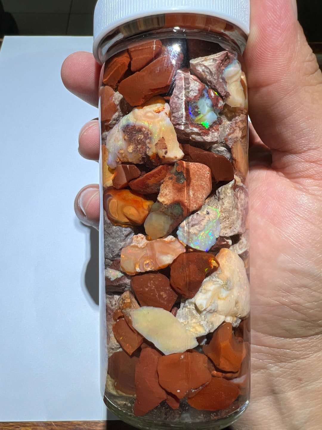 Amazing Matrix Fire Opal Matrix Jar - Etsy