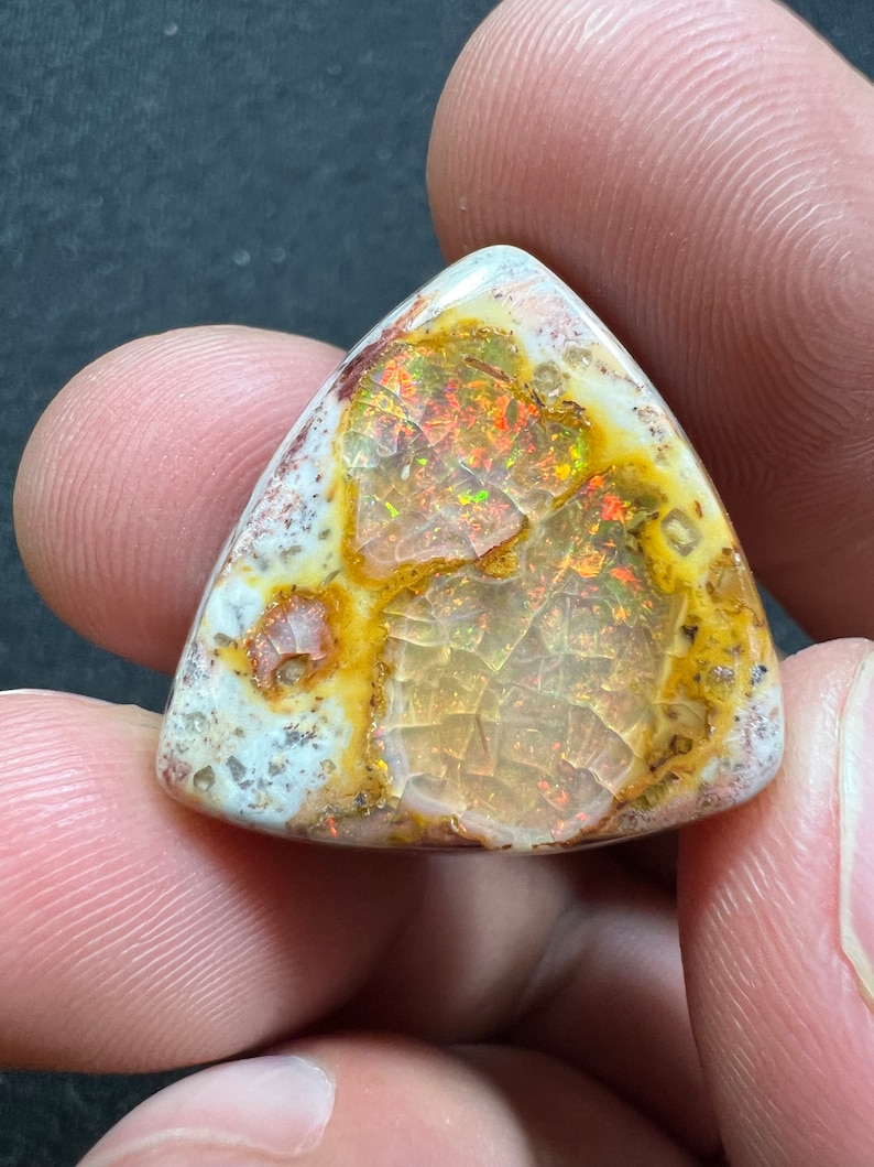 Amazing Fire Opal on Matrix With Its Beautiful Sparkles AAA Quality ...