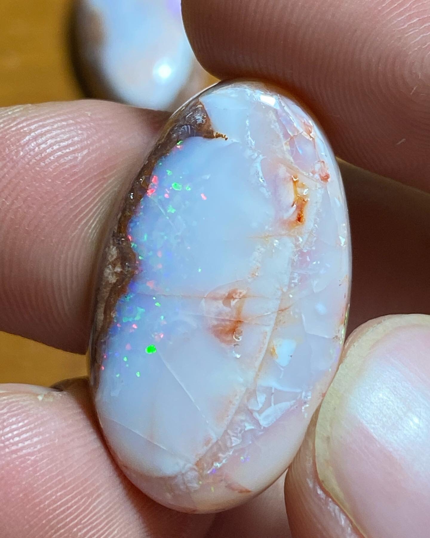Amazing Magic Pink Fire Opal on Matrix With Its Dazzling - Etsy UK