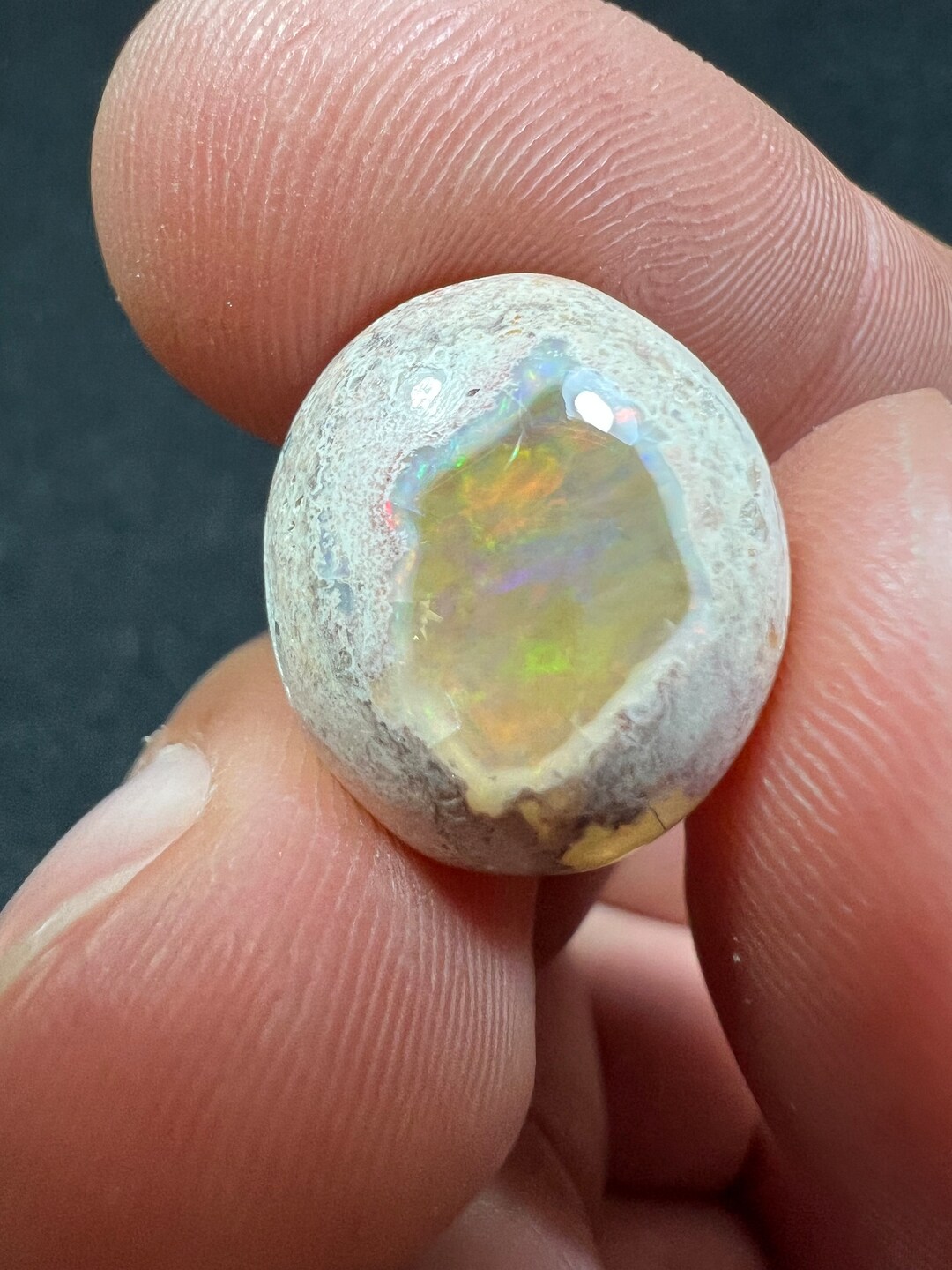 Amazing Magical Fire Opal in Matrix With Its Beautiful Sparkles AAA ...