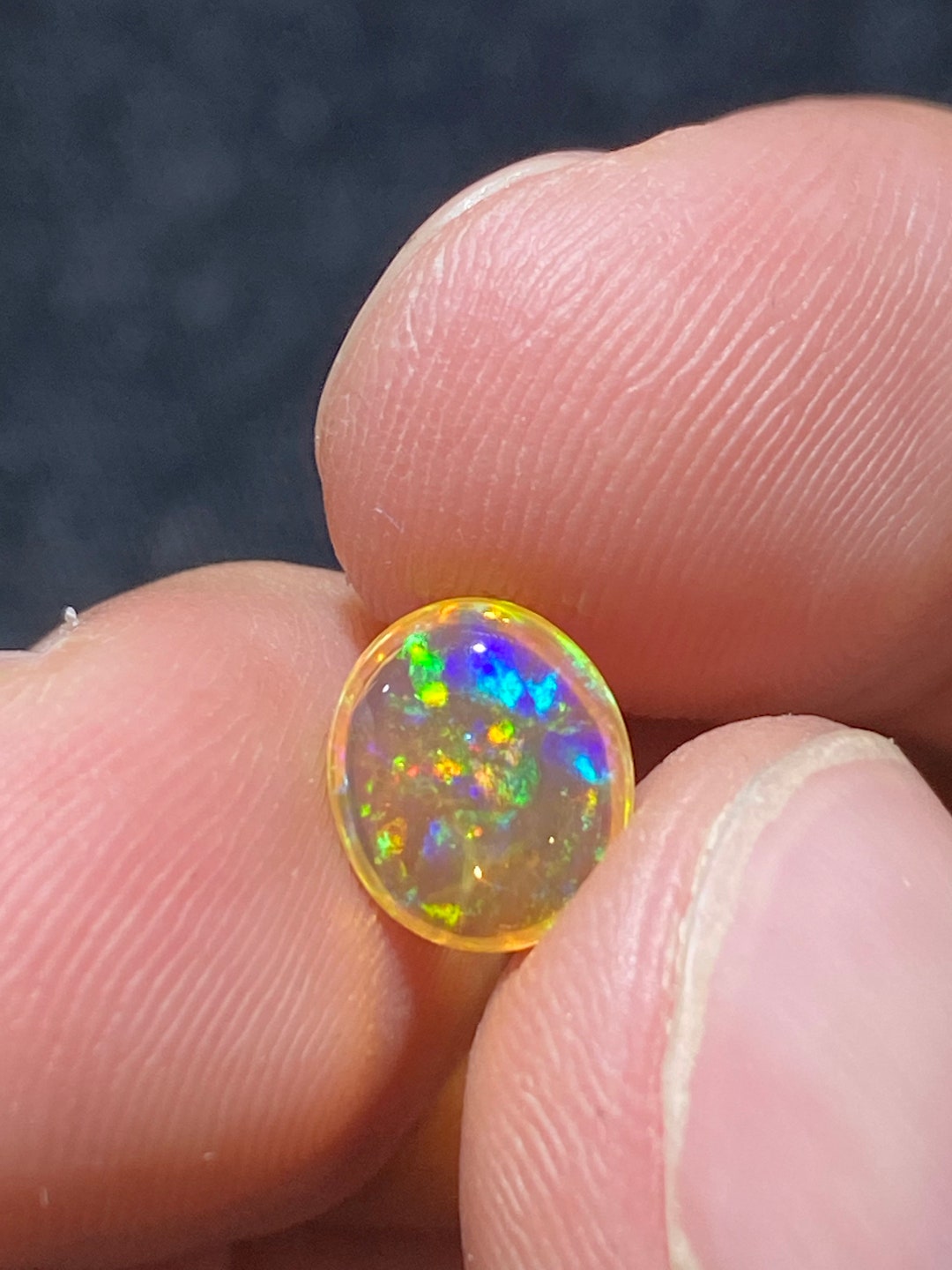 Amazing Fire Opal With Its Beautiful Rainbow Sparkles AA Quality Weight ...