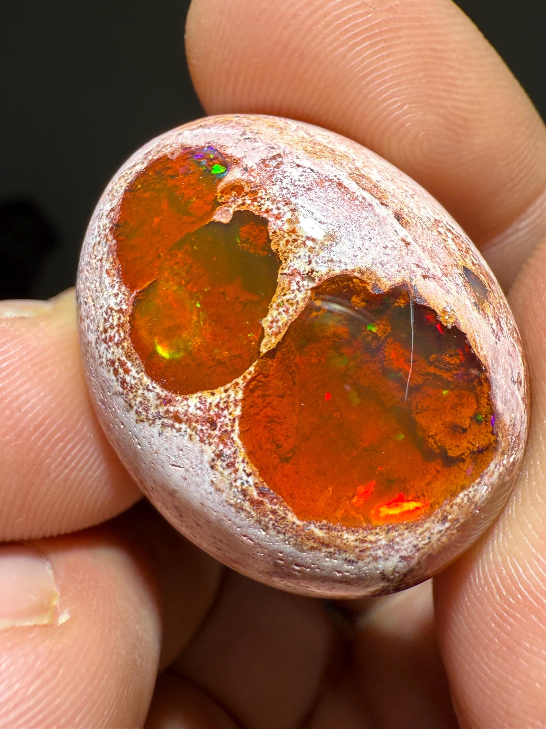Amazing Fire Opal on Matrix With Its Beautiful Sparkles AAA Quality ...