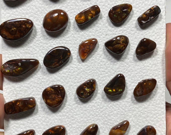 Amazing Batch of Fire Agates With Their Beautiful Sparkles 25 Pieces - Etsy