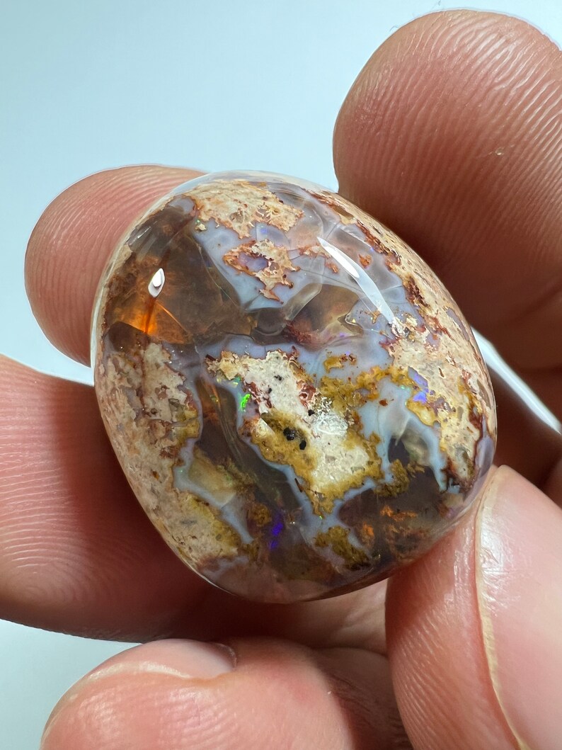 Amazing Fire Opal in Matrix With Its Beautiful Sparkles AAA Quality ...