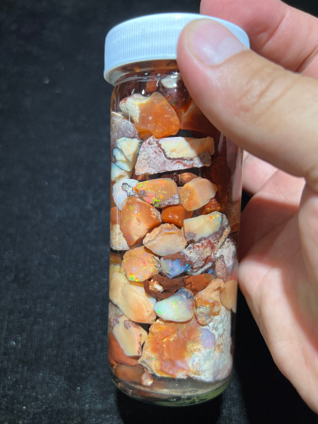 Amazing Matrix Fire Opal Matrix Jar - Etsy