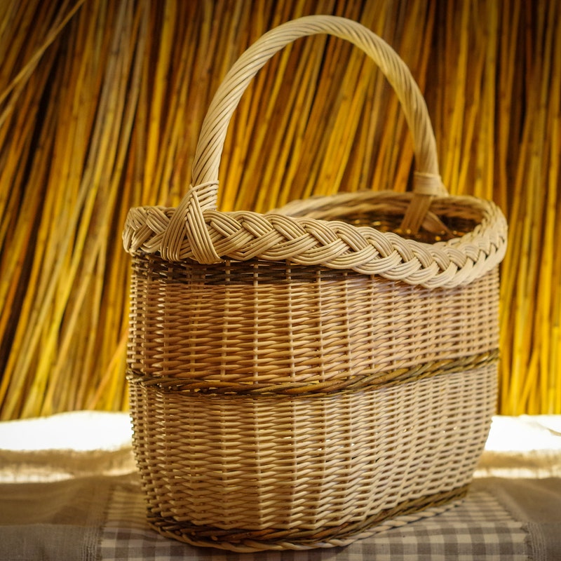 Handmade Twig Basket - Etsy