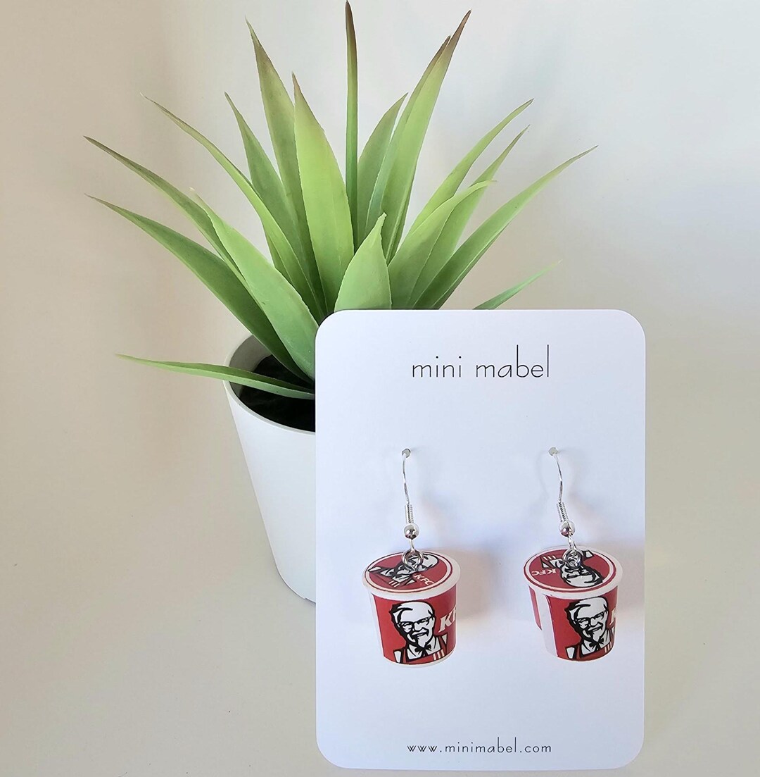 KFC Bucket Earrings - Etsy