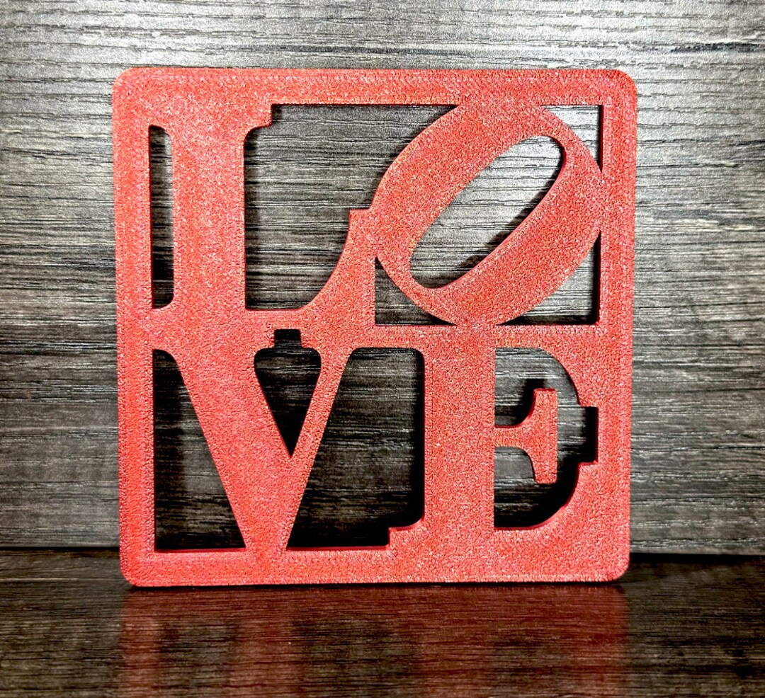 LOVE Coasters | 3D Printed Philadelphia Love Statue Coasters | Mug ...