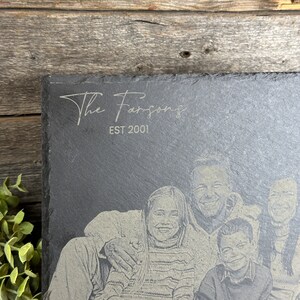 Custom 8x10 Laser Engraved Slate Photo And/or Text – Personalized ...