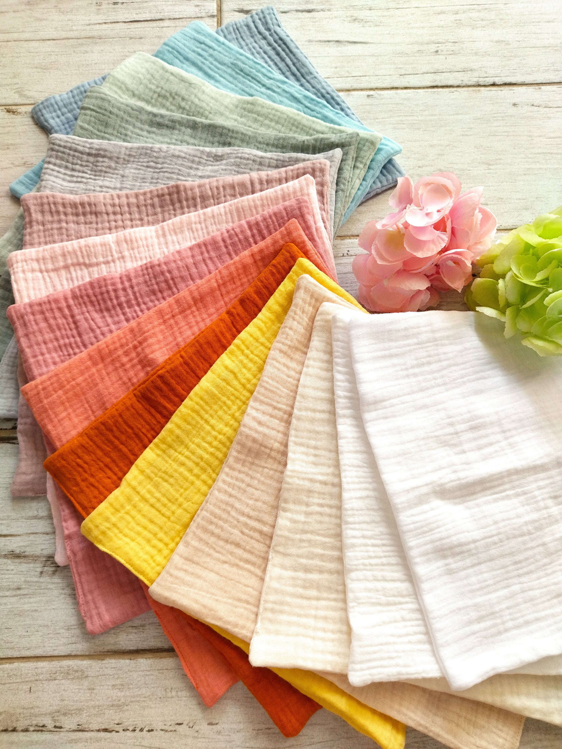 Organic Muslin Face Cloths /washcloths Bio Cotton Wash - Etsy