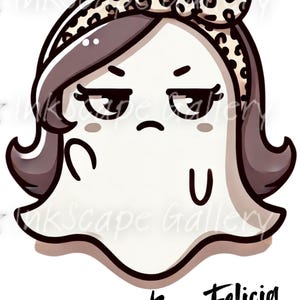 Boo Felicia Halloween Ghost PNG SVG Light & Dark Lettering for Crafts ...
