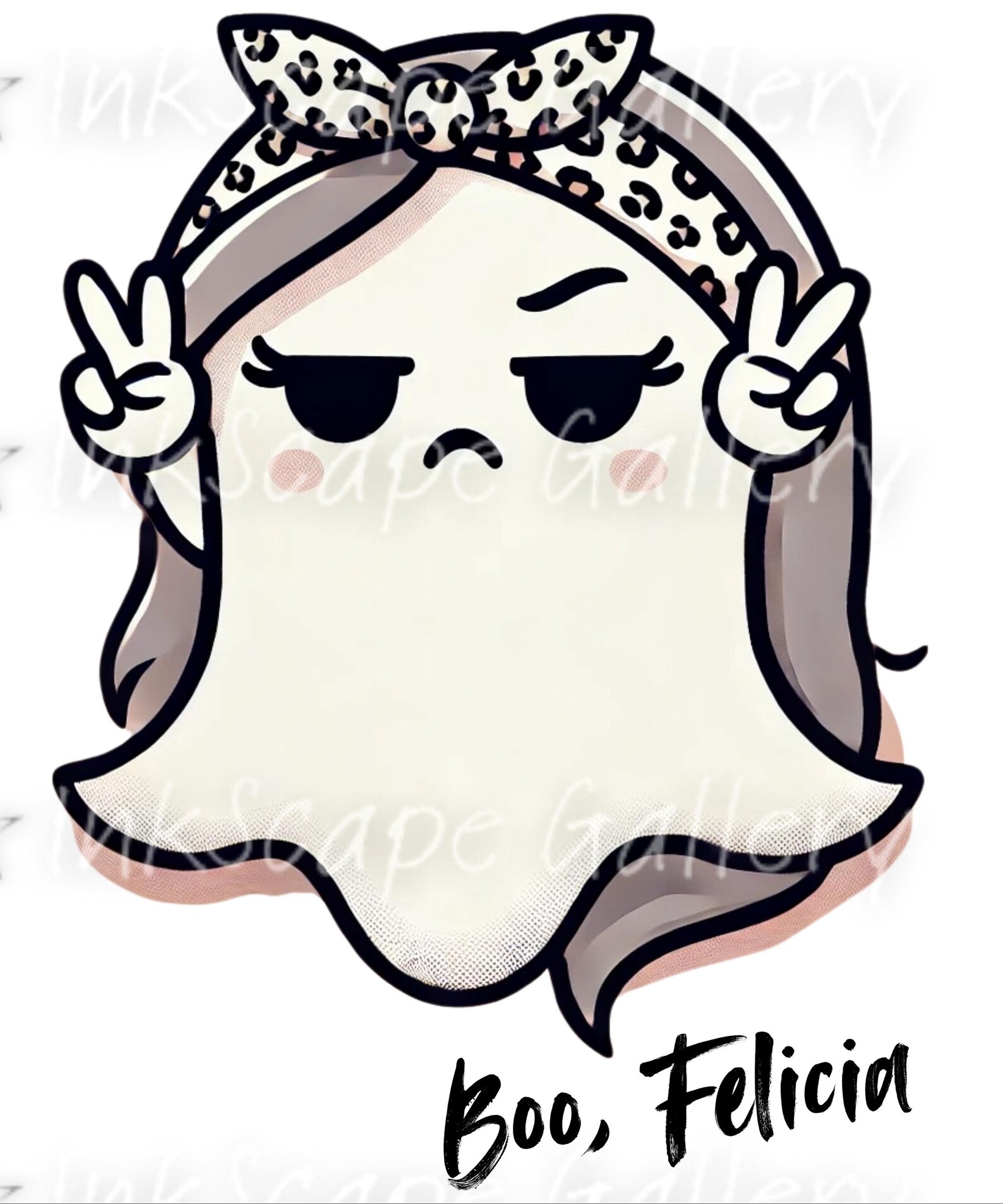 Boo Felicia Halloween Ghost PNG SVG Light & Dark Lettering for Crafts ...