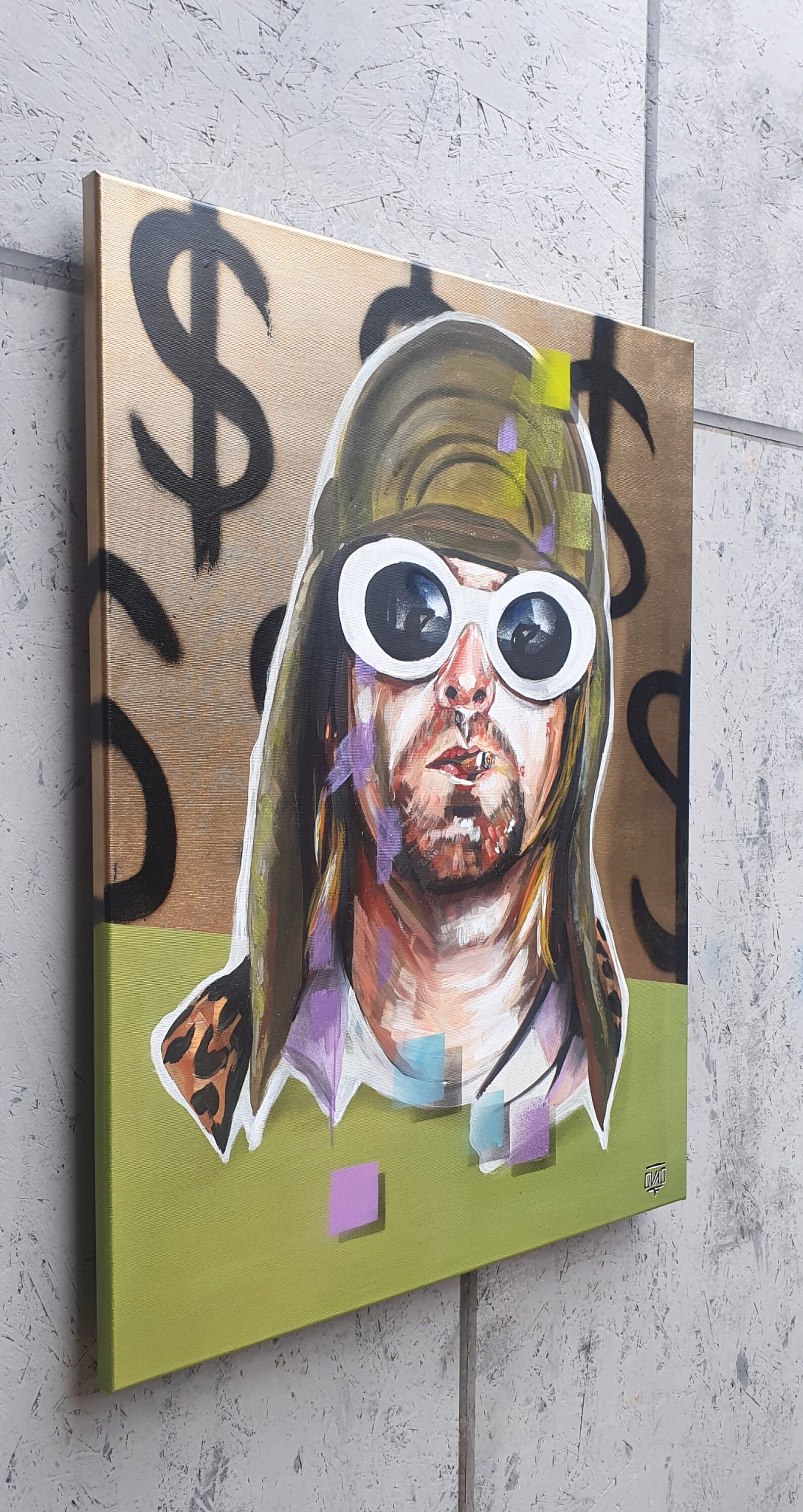 Mural Acrylic Painting Kurt Cobain Hand Painted Graffiti | Etsy