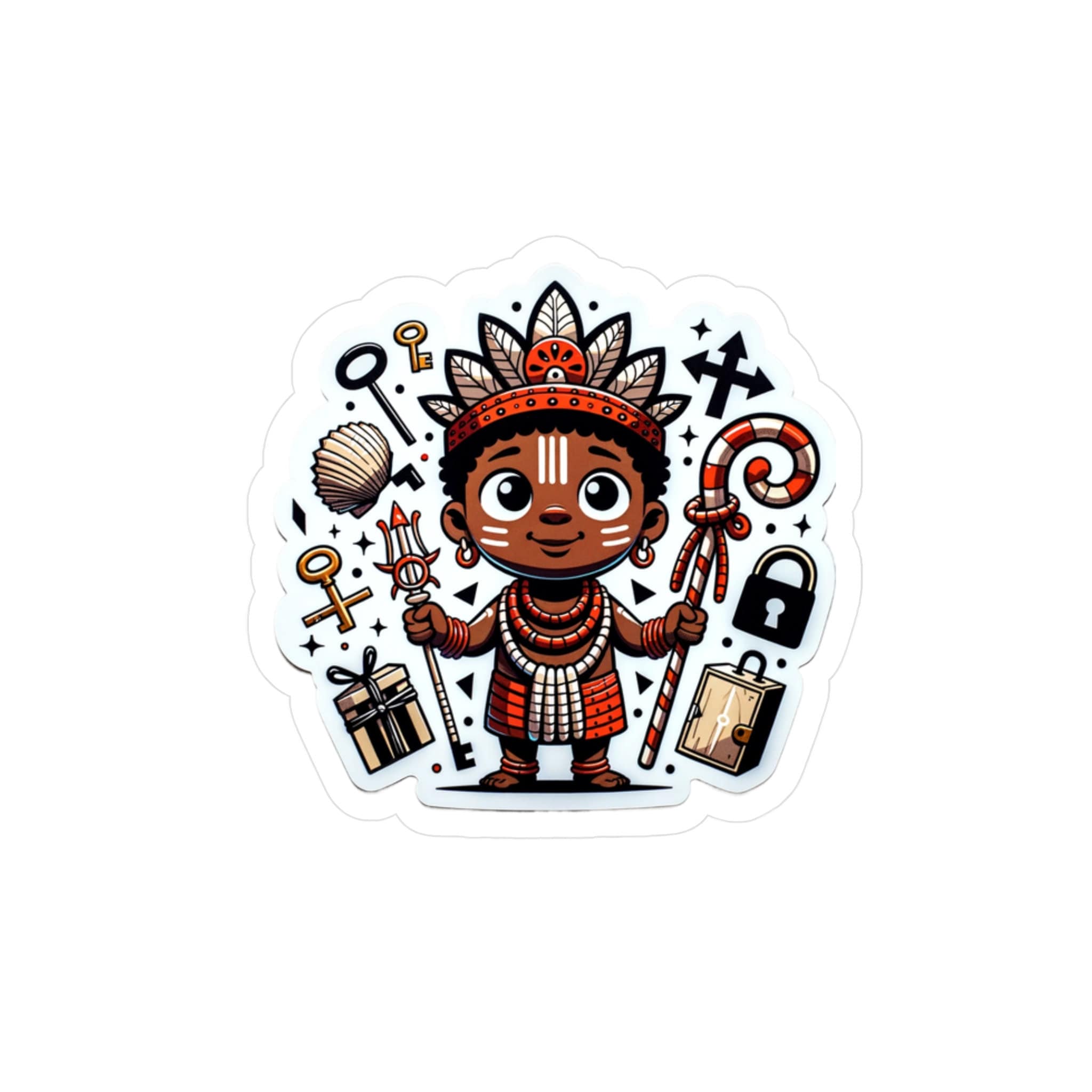 Elegua Sticker Orisha-inspired Stickers Celebrate Spiritual Traditions ...