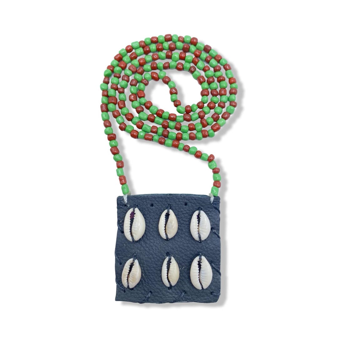 Eleke De Orula Con Saco Para Carga (collar Sagrado/necklace With Pouch ...