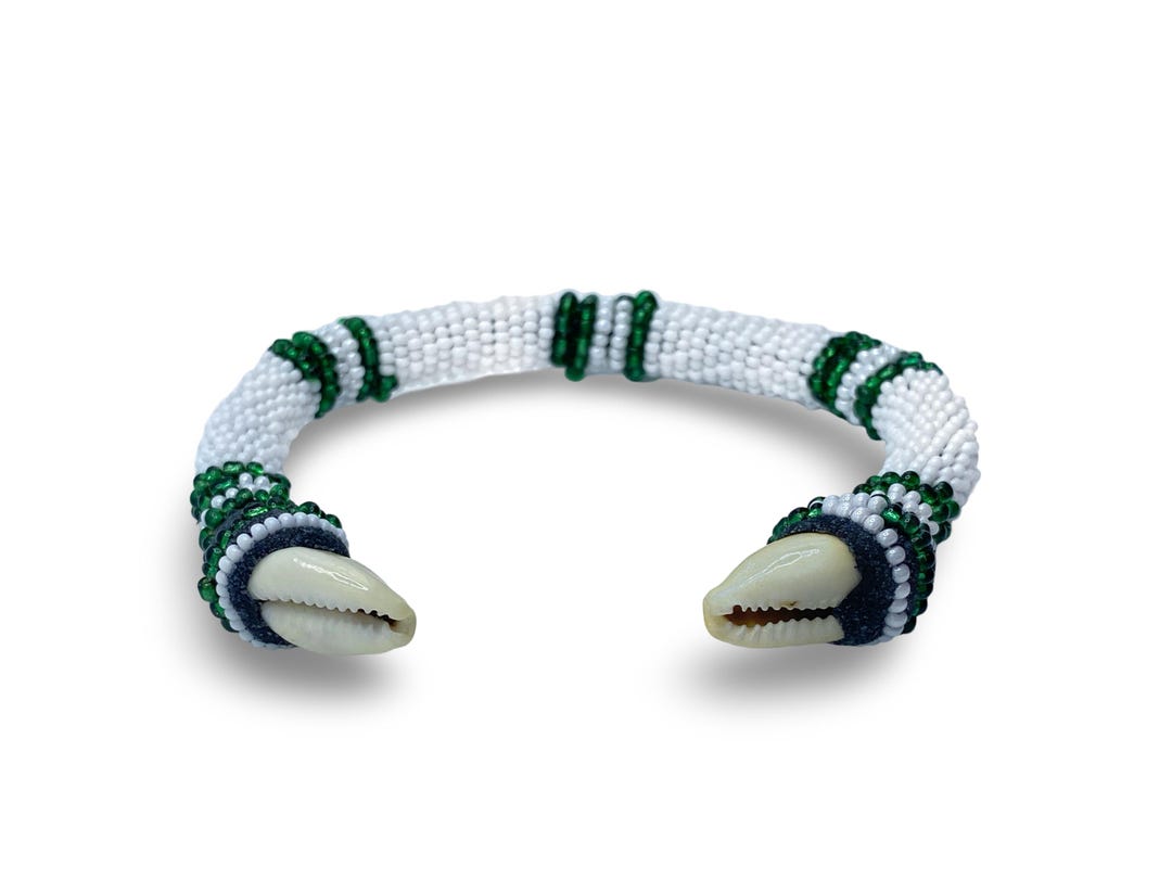 Handmade Ilde De Obatalá Alaguema Bracelet - Cowrie Shell Yoruba ...