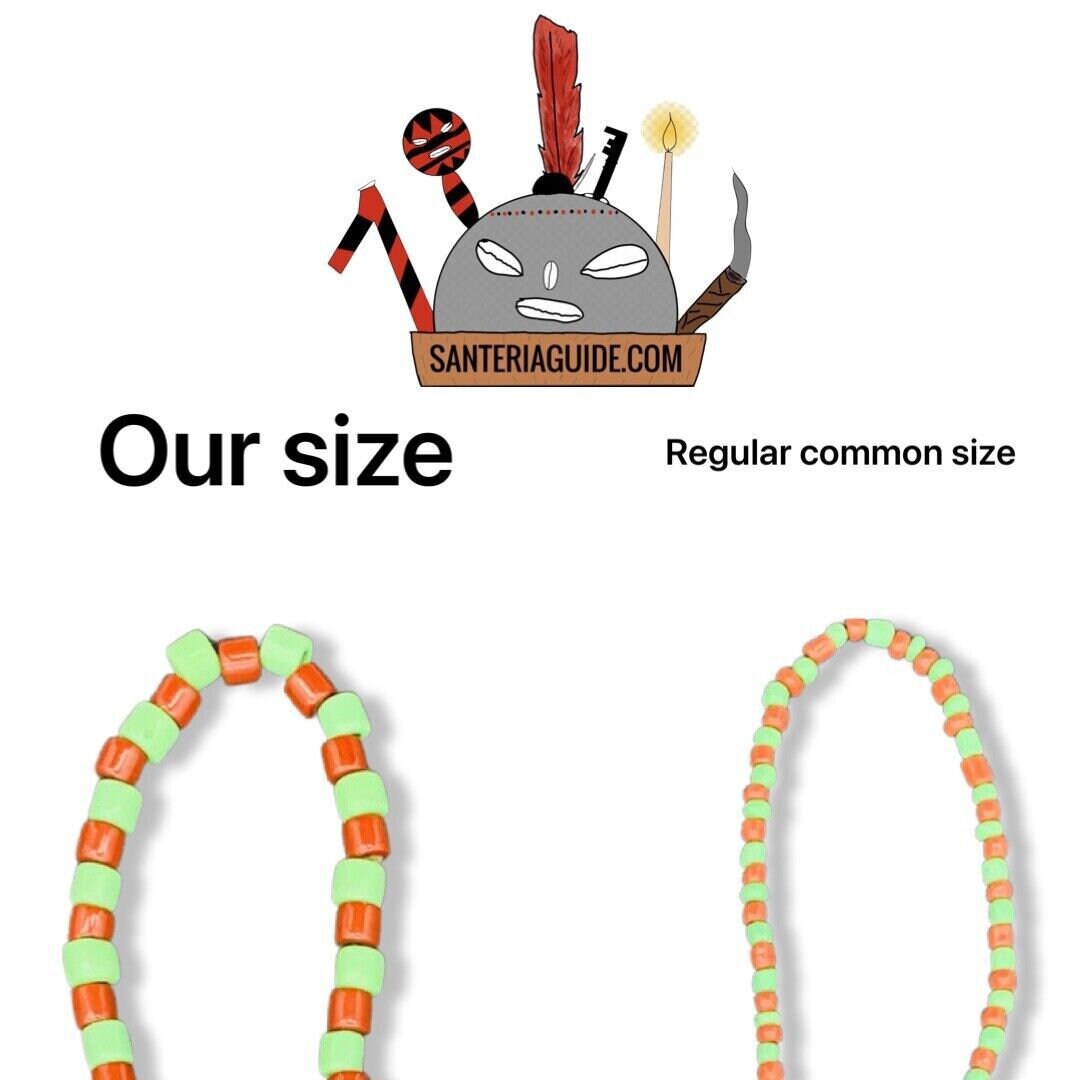 Eleke Y Ilde De Ifa Tradicional Nigeriano Cuentas Grandes - Etsy